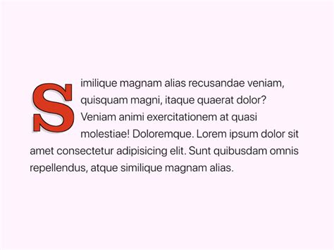 html large first letter of paragraph — codehim