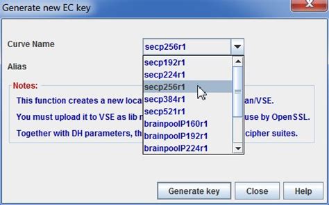 Generating The EC Key