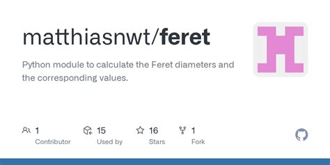 Github Matthiasnwtferet Python Module To Calculate The Feret