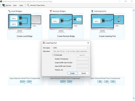 freeware virtual com ports emulator screenshots