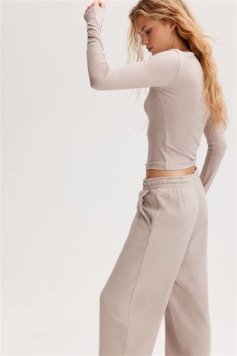 리브드 보트넥 탑 2피스 세트 라이트 그레이지다크 그레이 여성 Handm Kr 리브드 보트넥 탑 2피스 세트 라이트 그레이지다크 그레이 여성 Handm Kr