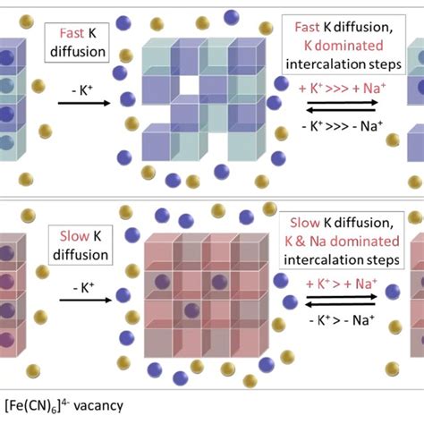 Schematic Illustration Of Cation Deintercalation In A The Anion
