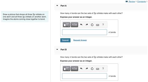 Solved P Orbitals Onone Atom And All Three P Orbitals On Chegg Com