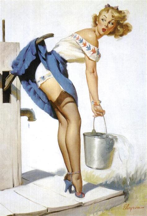 Gil Elvgren Pin Up Art By Vintage Pin Up Artist