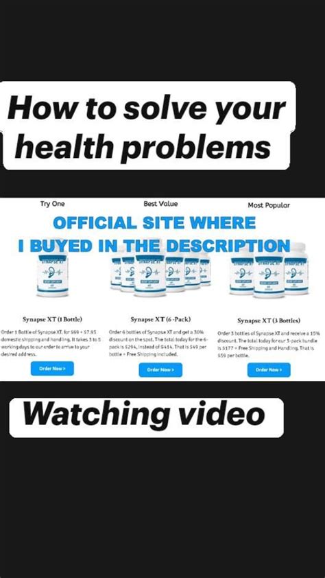 Synapse Xt Review How To Solve You Health Issues