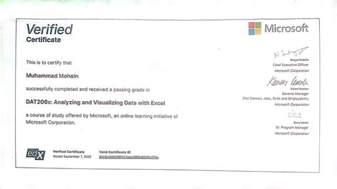muhammad mohsin on linkedin microsoftcertificate dataanalysis