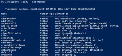 getting information from web pages via powershell programming