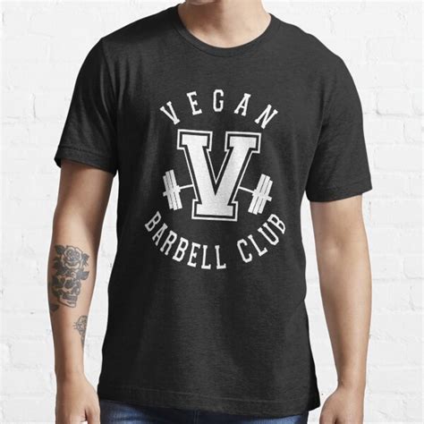 Vegan Barbell Club T Shirt For Sale By Veganronswanson Redbubble