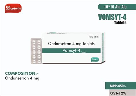 Ondansetron Orally Disintegrating Tablets Ip 4 Mg At ₹ 450 Box In Kala Amb