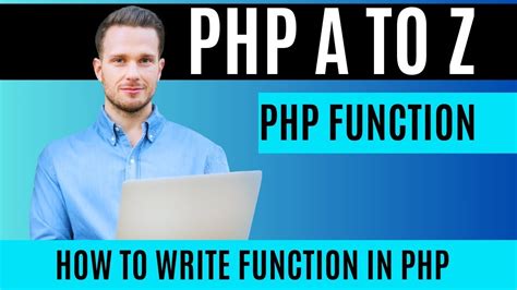 08 Functions In Php Php Tutorial A To Z Youtube