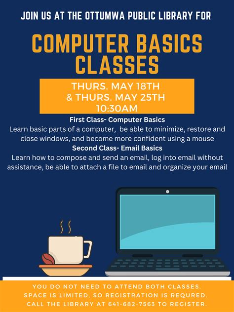computer basics classes ottumwa public library