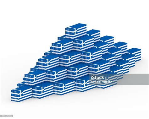 흰색 배경에 그리스 플래그와화물 컨테이너의 3d 그림입니다 배달 운송 운송 화물 운송 경제에 대한 스톡 사진 및 기타 이미지 Istock