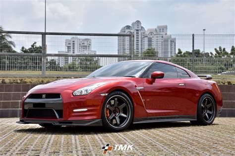 Nissan Gt R R35 Red Rays Volk Te37 Ultra Track Edition Wheel Front