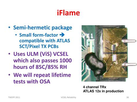 ppt vcsel reliability and development of robust arrays powerpoint