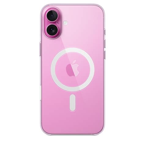 Iphone 16 Plus Clear Case With Magsafe Pink Iphone 16 Plus Iphone 16
