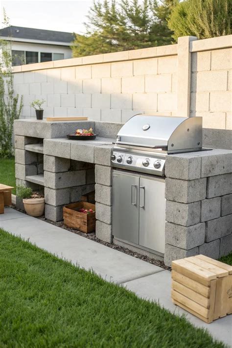 20 Creative Cinder Block Grill Station Ideas