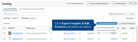 Helpdocs Export And Edit Items With Content Insights In Bulk