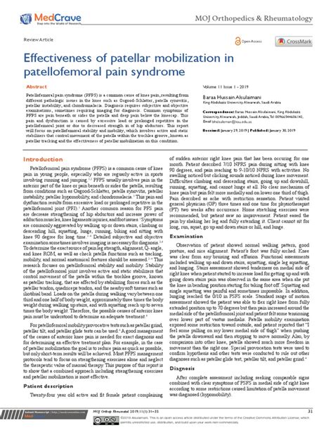 Patellar Mobilization Pdf