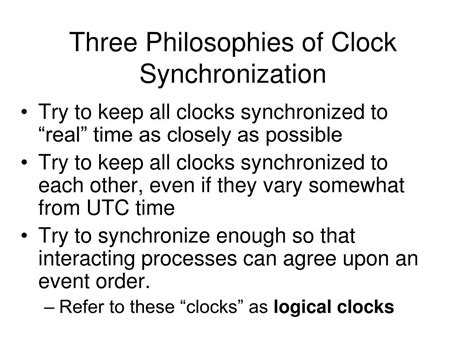 ppt synchronization in distributed systems powerpoint presentation