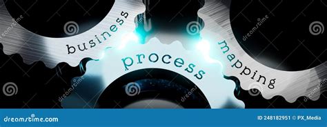 Process Mapping Line Icons Collection Flowchart Analysis