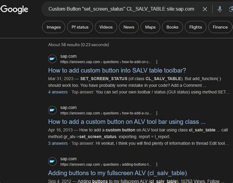 Re Trigger Custom Button In Alv Report Using Salv Sap Community