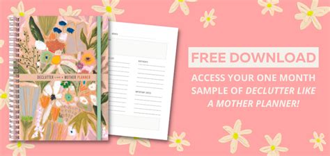 Declutter Like A Mother Planner Free Sample Christianbook Com