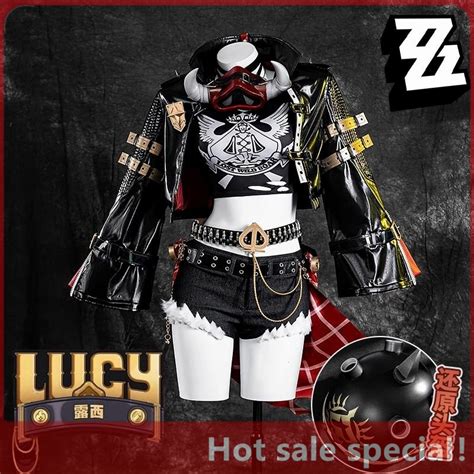 Zenless Zone Zero Lucy คอสเพลย์เกมอะนิเมะเครื่องแต่งกาย Punk สไตล์เสื้อ