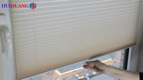 Light Filtering Temporary Pleated Paper Blinds Shade Retractable
