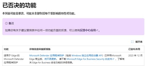 微软宣布 Edge 商业版弃用微软 Defender 应用程序防护信任for功能