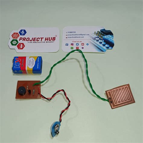 Rain Alarm Using Transistor Project Hub