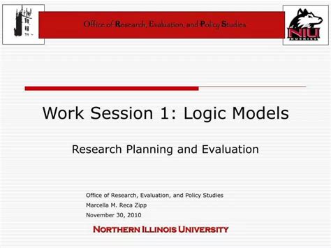 Ppt Work Session 1 Logic Models Research Planning And Evaluation