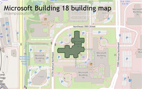 Microsoft Building 18 Map