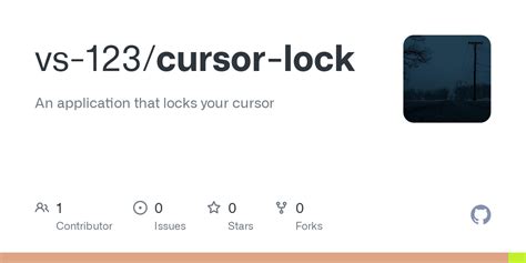 github vs 123 cursor lock an application that locks your cursor