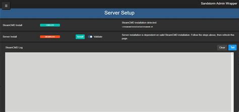 Sandstorm Admin Wrapper Install Linux Ubuntu Server 1804 Steam Solo
