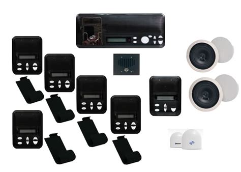 I2000mbcpac Intrasonic Intercom Audio Music System Kit Black