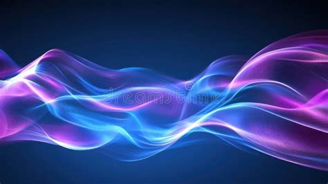 Colorful Light Waves Create A Dynamic Visual Display In A Digital Setting Stock Image Image Of