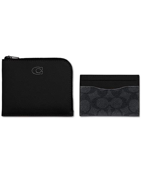 Coach Crossgrain Leather L Zip Wallet And Card Case Macys