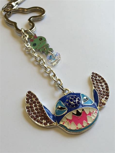 Stitch Inspired Keychain Lilo And Stitch By Onlyadreamboutique