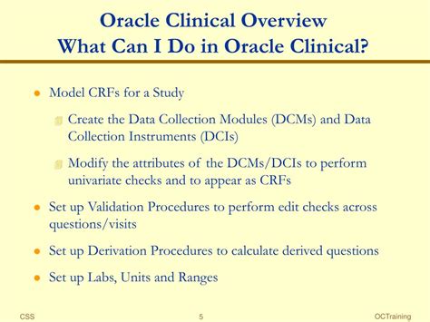 PPT Oracle Clinical Overview Hands On PowerPoint Presentation Free Download ID