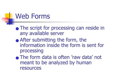 Ppt Comprehensive Guide To Html Forms Structure Fields And