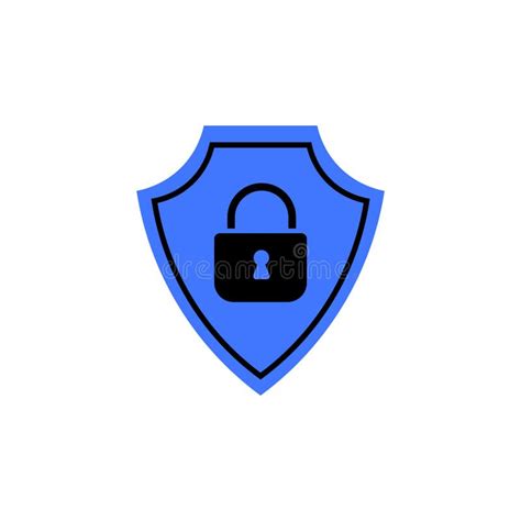 Shield Icon With Padlock Symbol Representing Protection Security And Privacy Cybersecurity