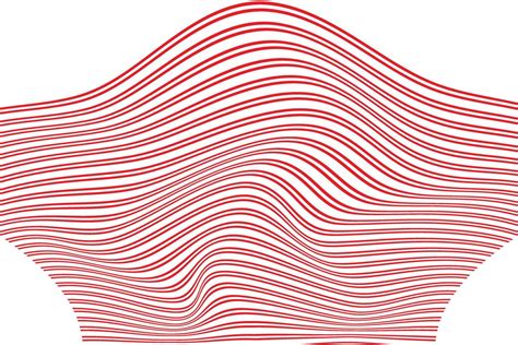 Simple Abstract Red Color Geometric Wavy Line Pattern A Red Abstract Pattern With Lines In Red