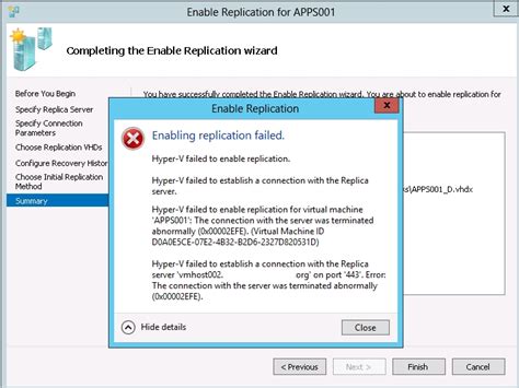 Solved Hyper V Replica Failing Experts Exchange
