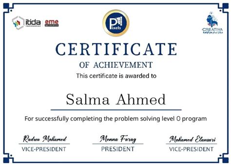 Successfully Completed The Problem Solving Level 0 Course By Pixels