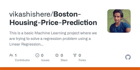 Github Vikashishereboston Housing Price Prediction This Is A Basic Machine Learning Project