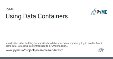 Using Data Containers — Pymc Example Gallery
