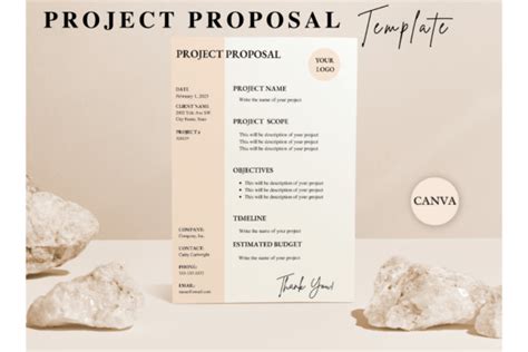 Project Proposal Canva Template Graphic By Anjali Anjali · Creative Fabrica