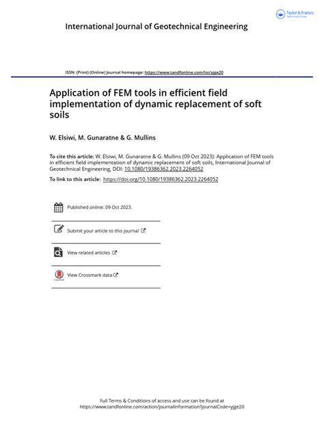 Application Of Fem Tools In Efficient Field Implementation Of Dynamic