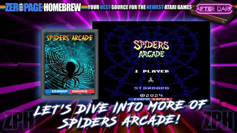 New Atari 2600 Shooter Spiders Arcade From Champ Games Youtube
