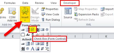 CheckBox In Excel Examples How To Create CheckBox In Excel